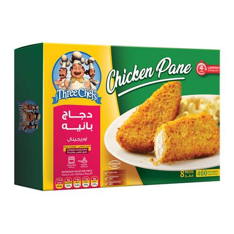 Three Chefs Chicken Pane - 400 gram price in Egypt | Carrefour Egypt ...