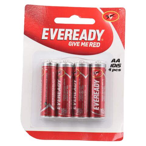Eveready AA Alkaline Battery Red Pack of 4 price in UAE | Carrefour UAE ...
