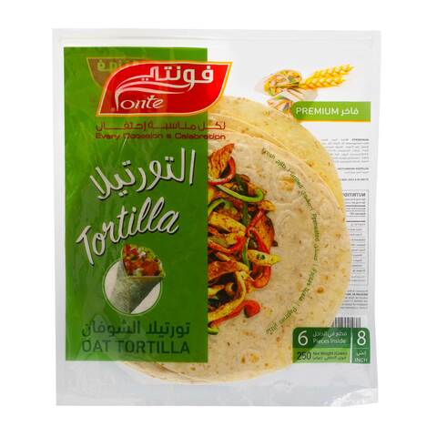 Fonte Oat Tortilla Wraps 6 Pieces 250g price in Saudi Arabia ...