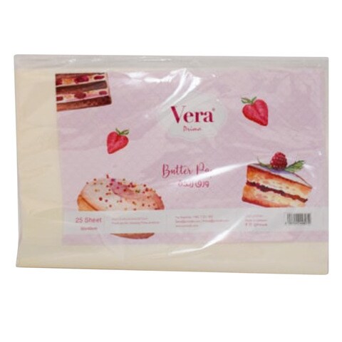 Buy Vera Prima Butter Paper 25 Count Online - Shop Cleaning & Household ...