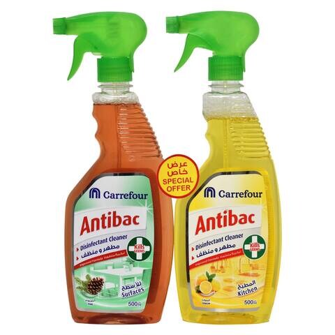 Carrefour Antibac Disinfectant Cleaner Surfaces Pine 500ml With Antibac ...