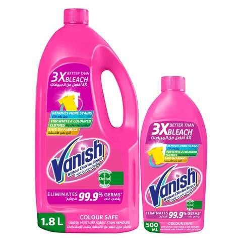 Vanish Liquid Stain Remover Pink 1.8L+500ml price in UAE | Carrefour ...
