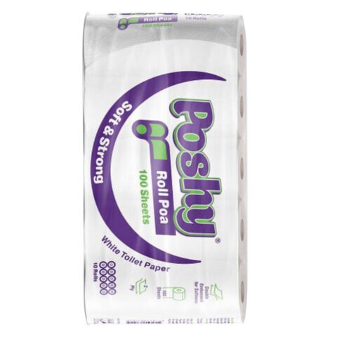 Buy Poshy Roll Poa Toilet Tissue Roll 10 Pack Online - Carrefour Kenya