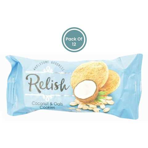 Nabil Relish Cashew Almond And Oat Cookies 42g x Pack of 12 Online ...