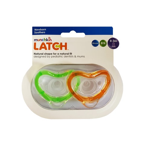 Munchkin Latch Natural Shape A Natural Fit, Green Orange 2Pcs price in ...