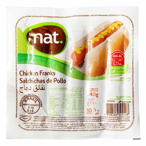 Nat Frozen Chicken Franks 340g price in Kuwait | Carrefour Kuwait ...