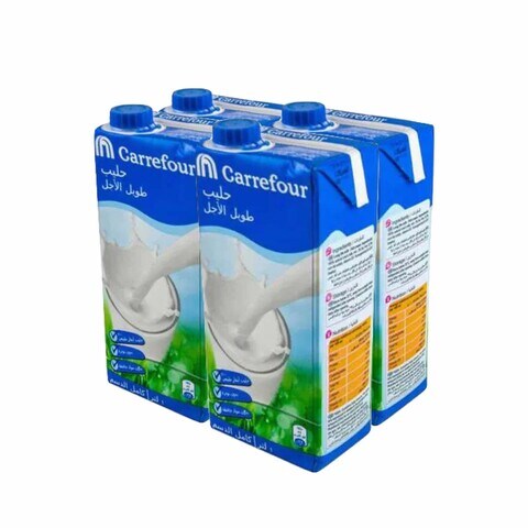 Carrefour Full Fat UHT Milk 1Lx4 price in UAE | Carrefour UAE ...