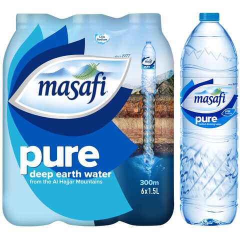 Masafi Pure Deep Earth Bottled Drinking Water 1.5L Pack of 6 price in ...