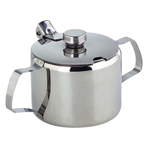 Sunnex Stainless Steel Sugar Bowl With Lid Silver 354ml