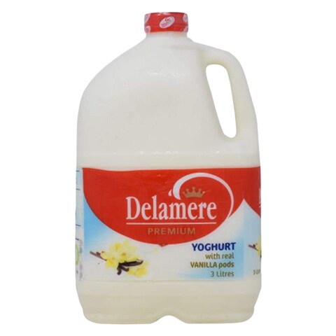 Buy Delamere Premium Real Vanilla Pods Yoghurt 3L BOTTLE Online ...