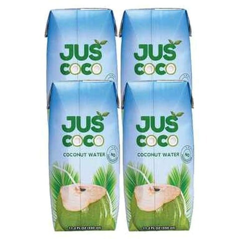 Jus Coco Coconut Water 330ml Pack of 4 price in UAE | Carrefour UAE ...