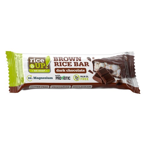 Rice Up Brown Rice Bar Dark Chocolate 18g price in UAE | Carrefour UAE ...