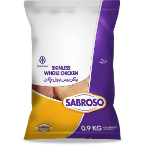 Buy Sabroso Skin Less Whole Chicken 900g Online | Carrefour Pakistan