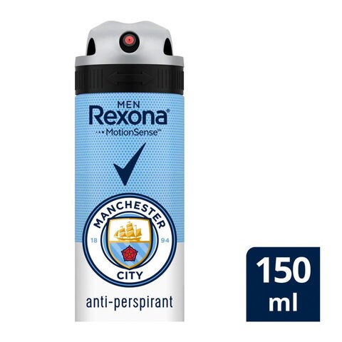 Rexona Motion Sense Manchester City Antiperspirant Body Spray 150ml ...