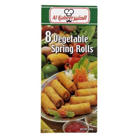 Al Kabeer 8 Vegetable Spring Rolls 280g price in UAE | Carrefour UAE ...