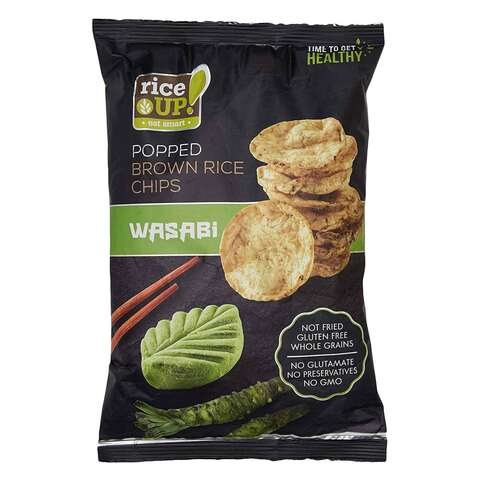 Rice Up Wasabi Popped Brown Rice Chips 60g price in Kuwait | Carrefour ...