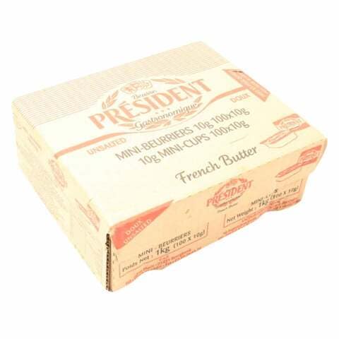 PRESIDENT BUTTER MINI US 10GX100 price in Kuwait | Carrefour Kuwait ...