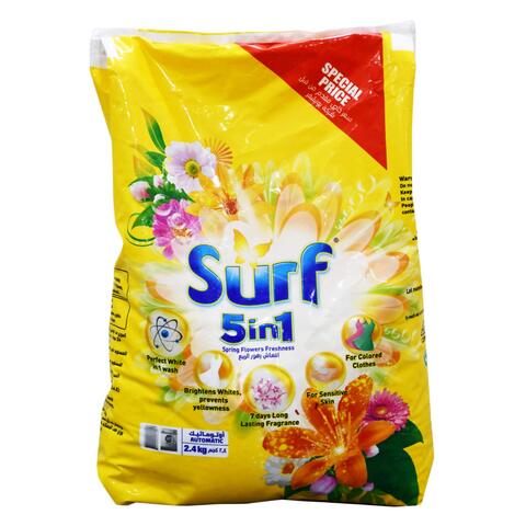 SURF 5 IN 1 SEMI-AUTOMATIC DETERGENT POWDER WITH SPRING FLOWERS ...