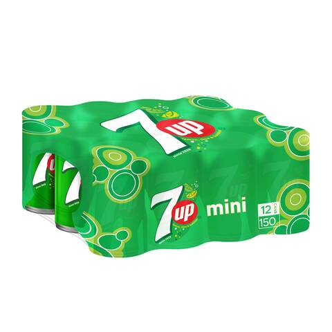 7UP, Carbonated Soft Drink, Cans, 150ml x 12 price in Saudi Arabia ...