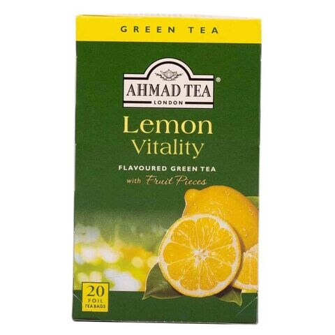 Ahmad Tea Lemon Vitality Green Tea Bags -20 Tea Bags price in Egypt ...