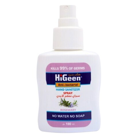 HIGEEN HAND SANITIZER SPRAY ROSEMARY 100ML price in Kuwait | Carrefour ...