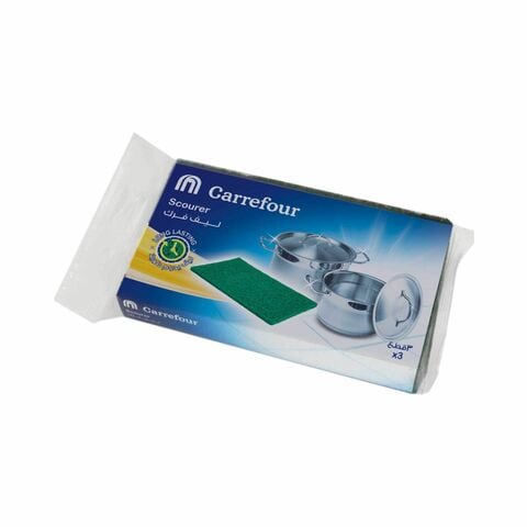Carrefour Sponge Scourer Green 3 Pads price in UAE | Carrefour UAE ...