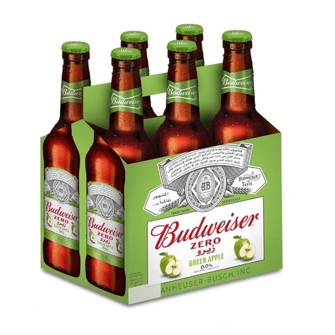 BUDWEISER APPLE NON ALCOHOLIC BEER NBR 330MLX6 price in Kuwait ...