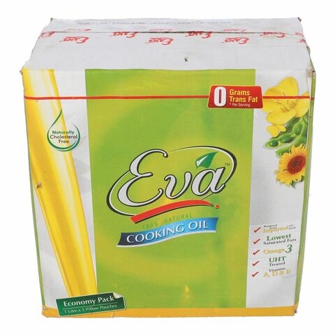 Buy Eva Cooking Oil Economy Pack 1 Litre 5 Pillow Pouches Online ...