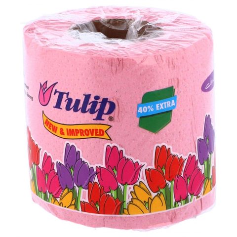 Rose Petal Tulip Bachat Roll Pink