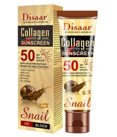 Disaar Collagen Sunscreen Cream SPF 50 PA+++ 50 g price in UAE | Carrefour UAE | supermarket kanbkam