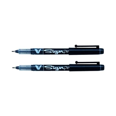 Pilot V Sign Pen Black Pack of 2 price in UAE | Carrefour UAE ...