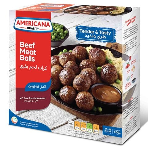 Americana Beef Meatballs 16Pcs 400 gr price in Kuwait | Carrefour ...