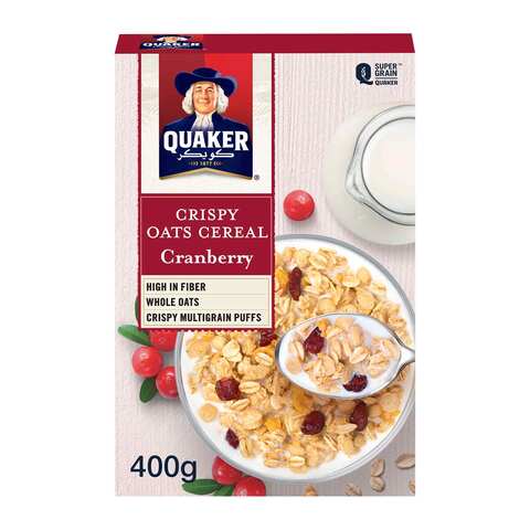 Quaker Cranberry Crispy Oats Cereal 400g price in Saudi Arabia ...