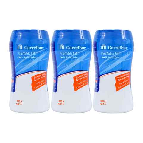 Carrefour Fine Table Salt 600g Pack of 3 price in UAE | Carrefour UAE ...
