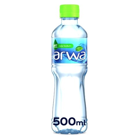 Arwa Still Water Bottled Drinking Water Pet 500ml price in UAE | Carrefour UAE | supermarket kanbkam