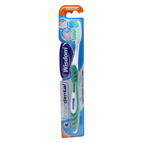 Buy Wisdom Interdental Toothbrush Medium Green/White Online - Carrefour ...