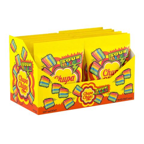 Chupa Chups Mixed Fruits Flavoured Sour Bites Candies 85.5g price in ...