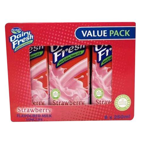 Buy Brookside Dairy Fresh Strawberry Flavoured Milk 250Ml X Pack Of 6 ...