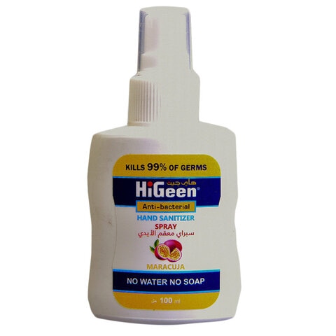 HIGEEN HAND SANITIZER SPRAY MARACUJA 100ML price in Kuwait | Carrefour ...