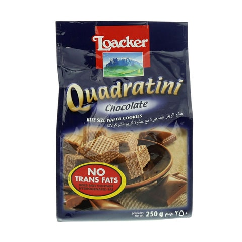 Loacker Quadratini Chocolate Bite Size Wafer Cookies 250g price in ...