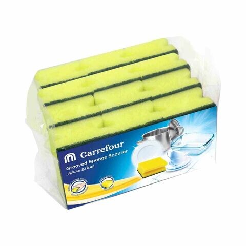 Carrefour Grooved Sponge Scourer 12 PCS price in UAE | Carrefour UAE ...