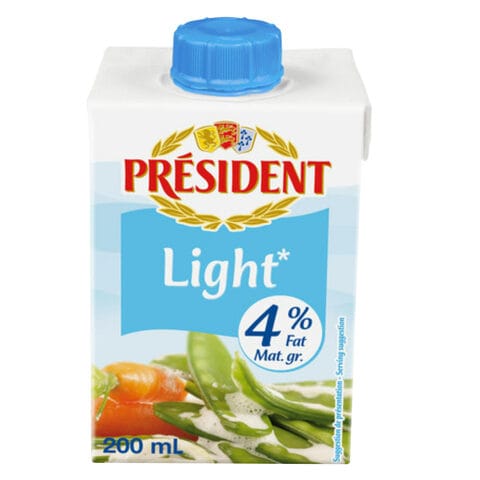 President 15% Fat UHT Light Cream 200ml price in UAE | Carrefour UAE ...