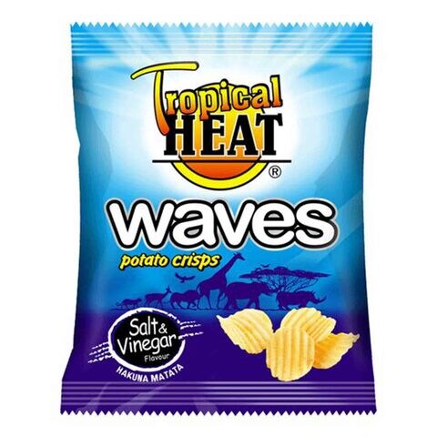 Buy Tropical Heat Snacks Waves Crisps Salt & Vinegar 30G Online ...