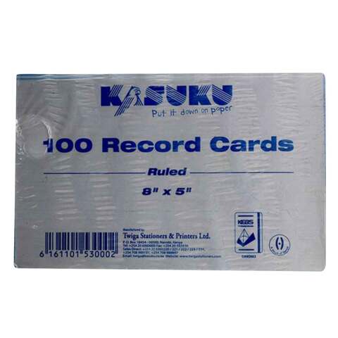 Buy KASUKU RECORD CARD 8X5 Online - Carrefour Kenya