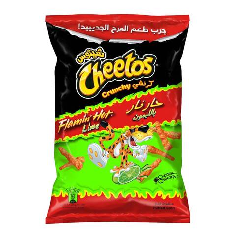 Cheetos Crunchy Flamin Hot Lime Cheese Flavoured Snacks 200g price in ...