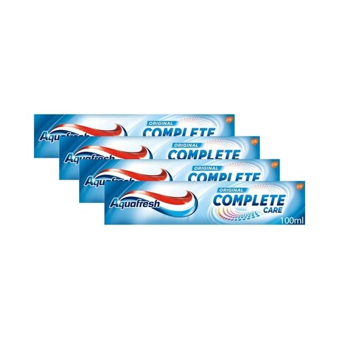 Aquafresh Original Complete Care Toothpaste White 100ml Pack of 4 price ...