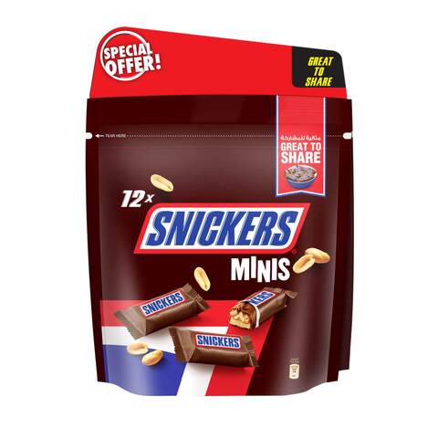 Snickers Mini Peanut Filled Chocolate 180g Pack Of 2 price in UAE ...