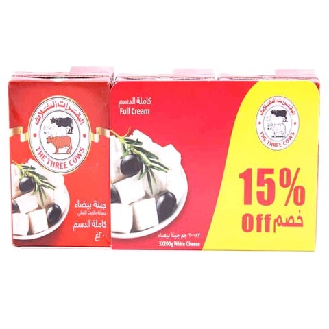 The Three Cows Feta White Cheese 200g x Pack of 3 price in Kuwait ...