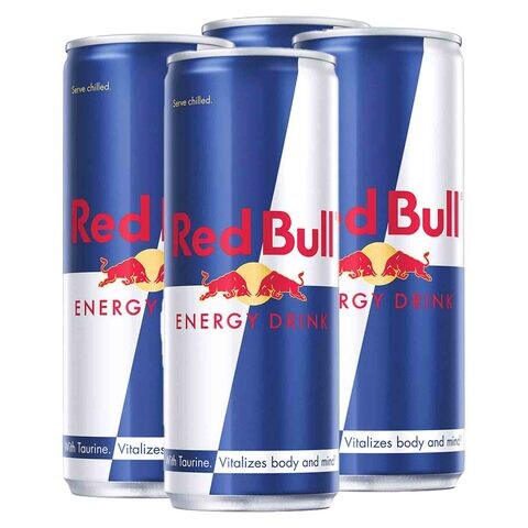 Buy Red Bull Regular Energy Drink Pack - 250 ml - 4 Pieces Online ...