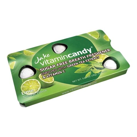 Buy Jake Vitamin Candy Lime With Green Tea 18Gm Online - Carrefour Kenya